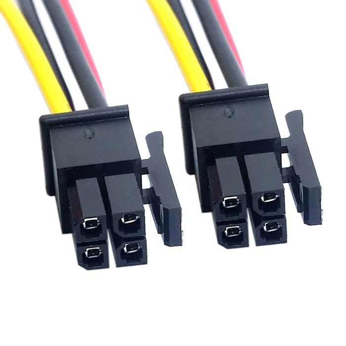 Cy Atx Molex Micro Fit Connecteur 4 Broches Mâle Vers Mâle Câble D ...