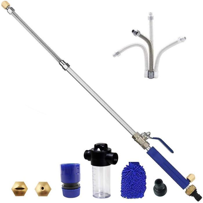 Zueyen High Pressure Washer Hose Nozzle with Snow Foam Cannon Automatic ...
