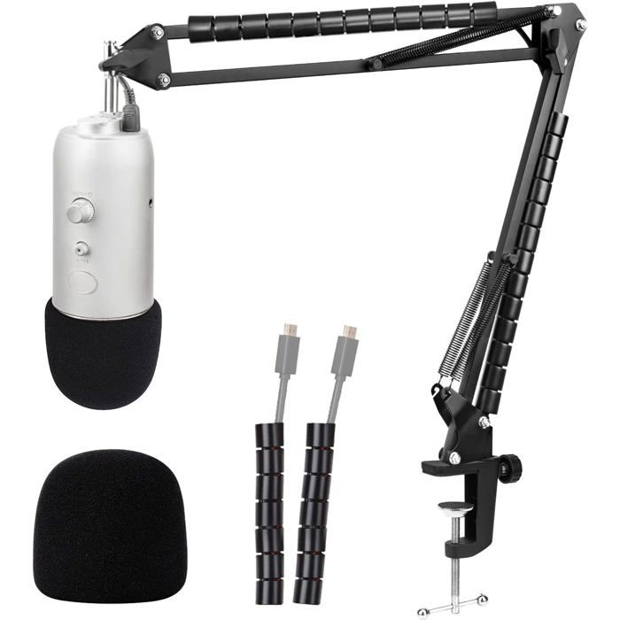Blue Yeti Support Microphone Professionnel Réglable avec Bonnette Micro ...