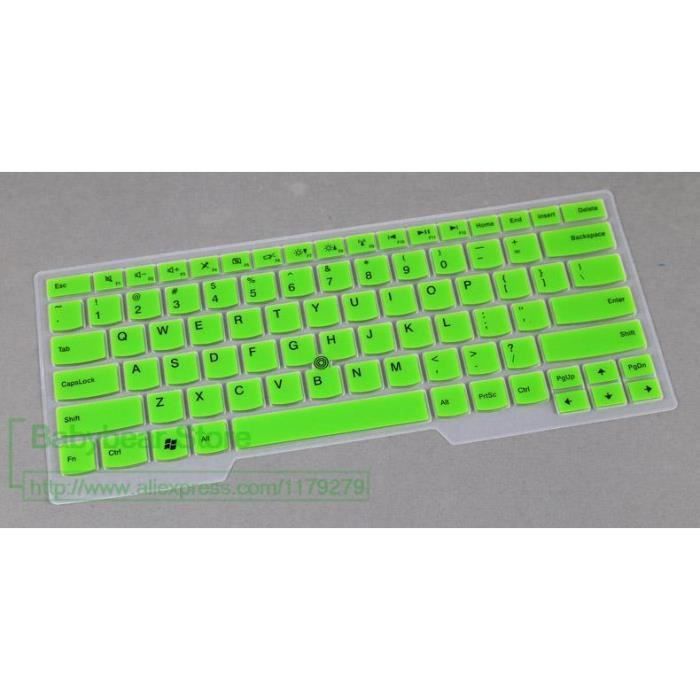 Vert-Juste de clavier en silicone 14 pour Lenovo ThinkSub, Tturquoise ...