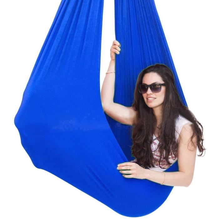 Balançoire Yoga Inversion Hamac Réglable Sensory Swing pour Enfants Ou ...