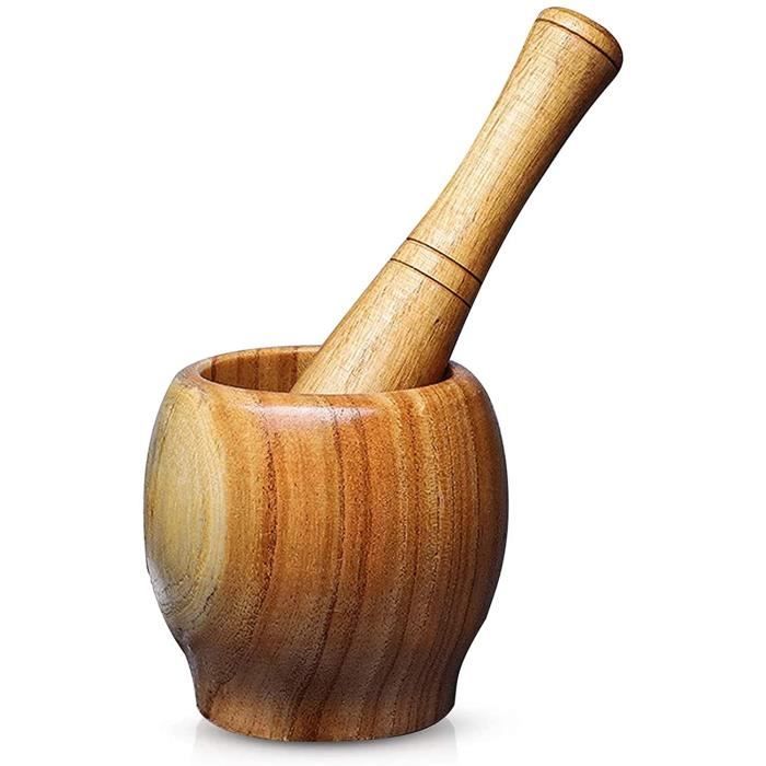 Ensemble De Mortier Et Pilon en Bois, Pilon De Mortier Manuel, Bol De ...