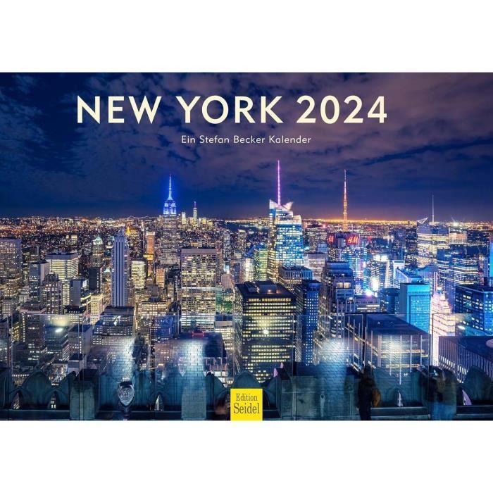 Calendrier mural New York 2024 Format A3 USA Manhattan New Jersey ...