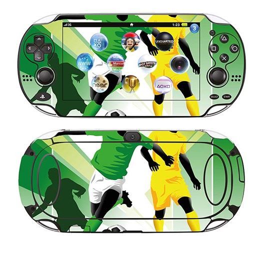 Skin Stickers pour sony ps vita (Sticker : Soccer player dribble a ball ...