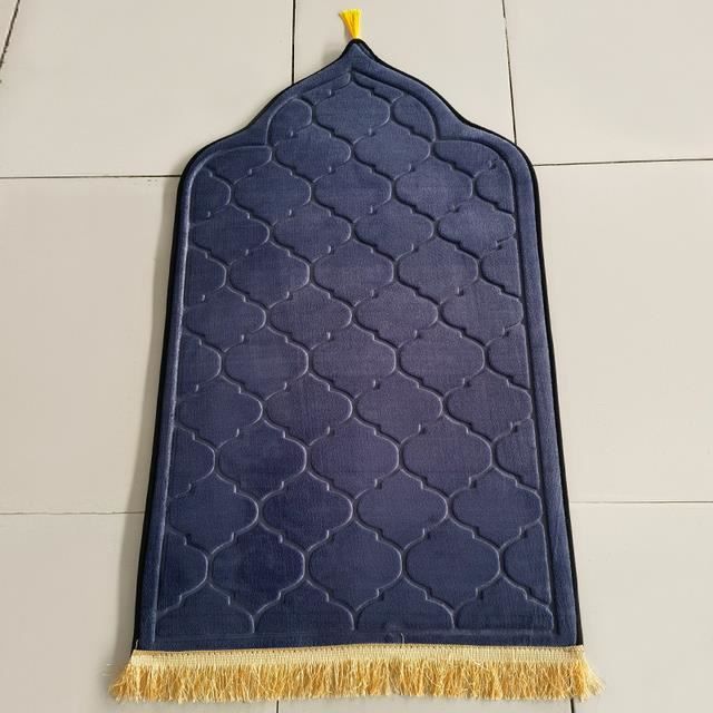 Tapis contemporain,Tapis de prière épais en flanelle,antidérapant,doux ...