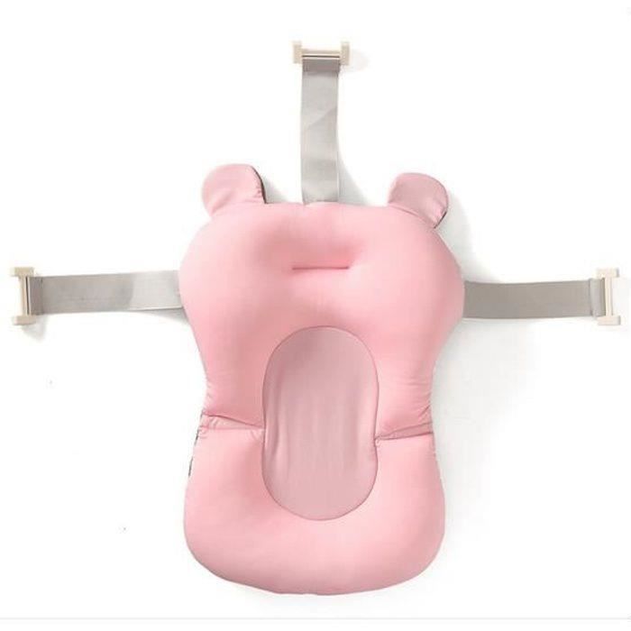 Tapis de Bain Antiderapant pour Bébé Douche, Coussin de Bain Bébé Coussin Flottant de Support ...