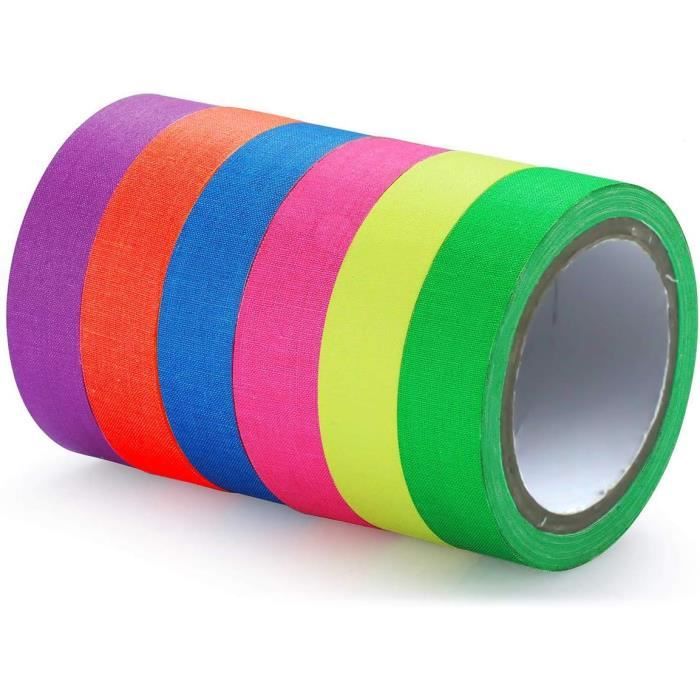 Uv Fluorescent Ruban, Néon Bande Fluorescente 15Mm X 5M 6 Couleurs ...