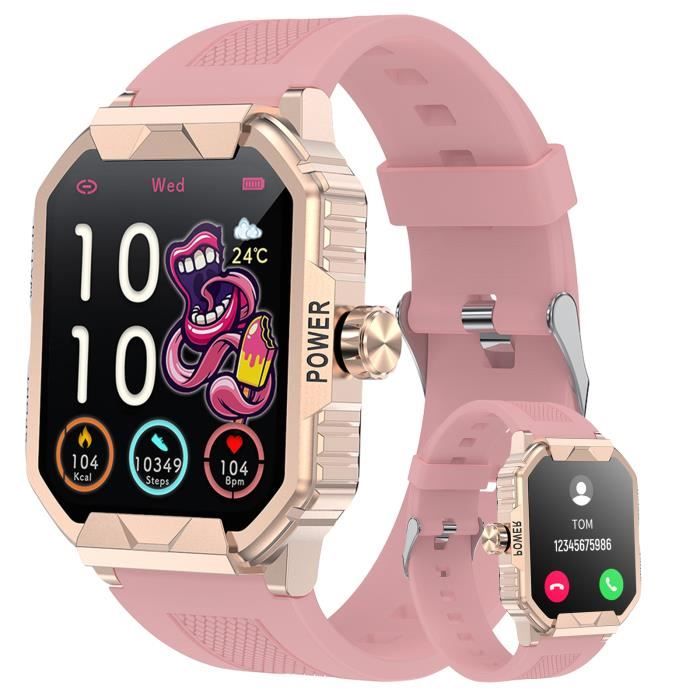 Montre Connectée CHRONUS pour Homme Femmes avec 1,54‘’ Moniteur de fréquence cardiaque de ...