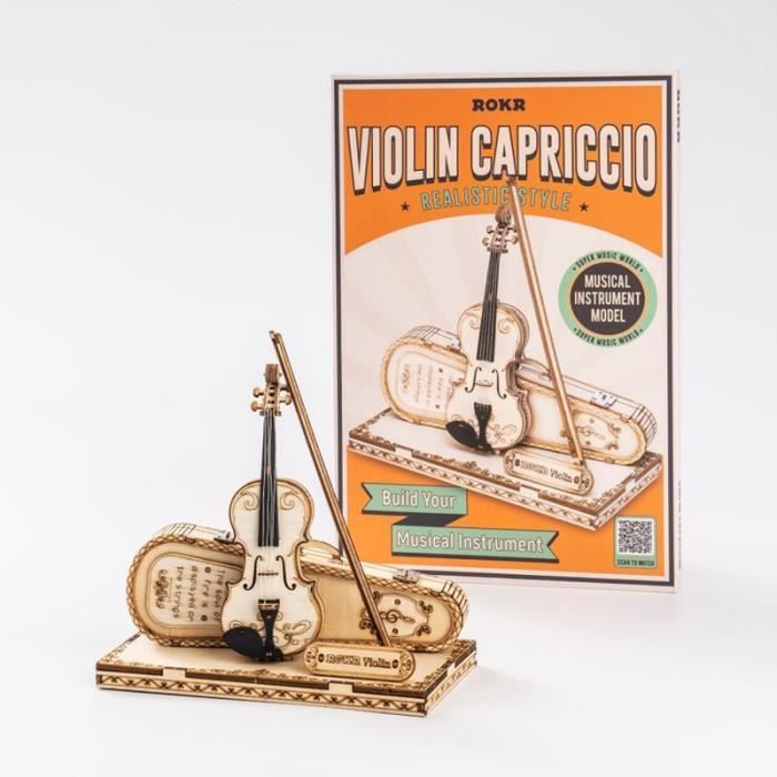 Casse-Tete CRAZE WFCL4 ROKR Violon Capriccio 3D Puzzle en Bois Modèles ...
