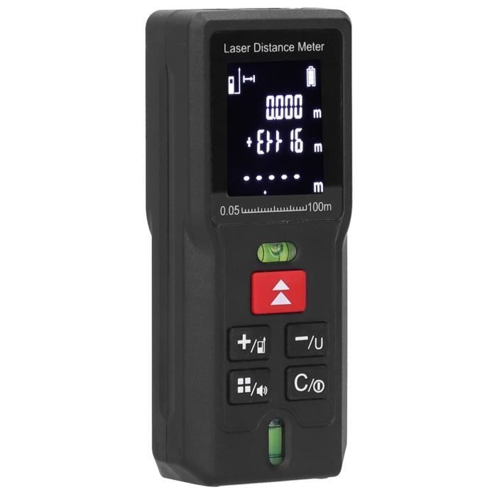GOTOTOP Instrument de mesure Télémètre Laser à Main 100m Mètre de ...