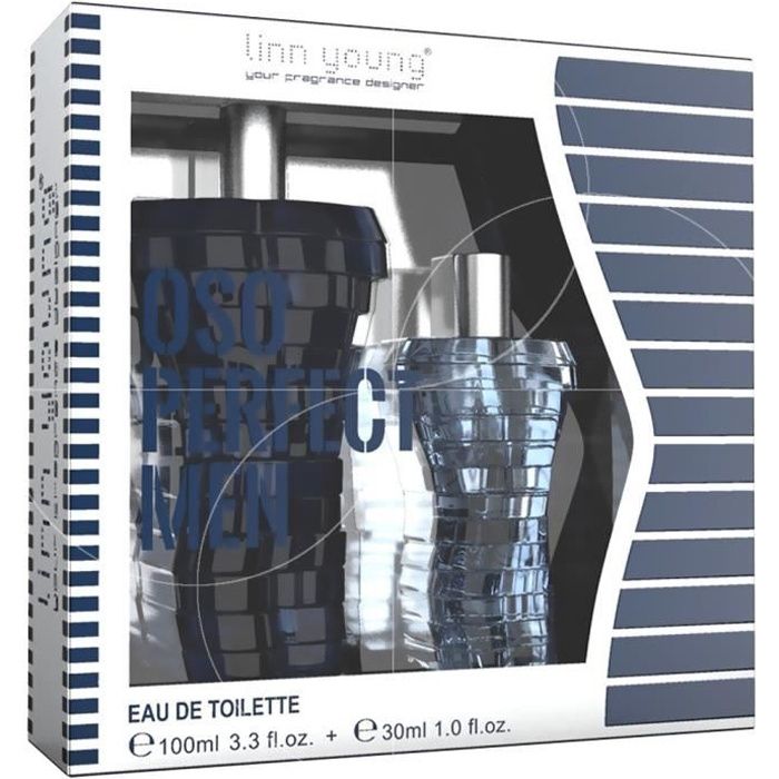 Coffret eau de toilette - LINN YOUNG - Oso Perfect Men - 100ml + 30ml ...