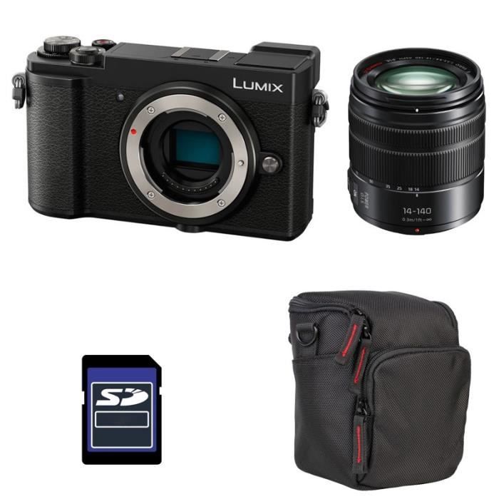 PANASONIC LUMIX GX9 Noir + 14-140 mm f/3.5-5.6 Garanti 3 ans + Sac et ...