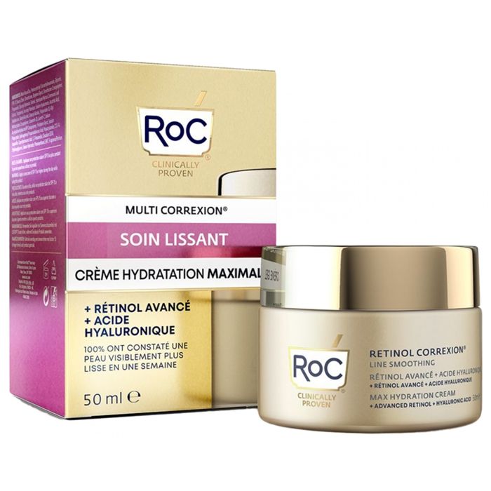 Roc Soin Lissant Crème Hydratation Maximale 50 ml - Cdiscount Au quotidien