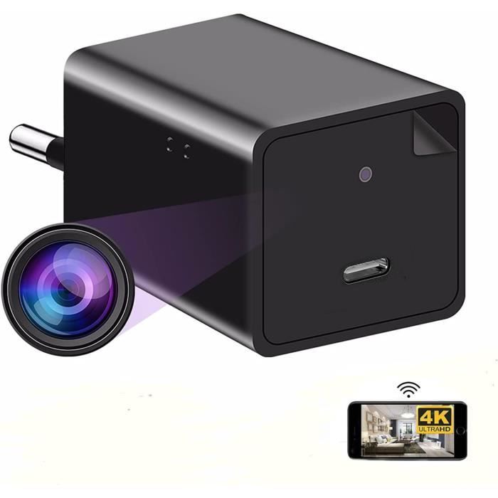 Caméra Espion Avec Chargeur Caché 4K - Sans Fil Full Hd Mini Dv 1080P ...