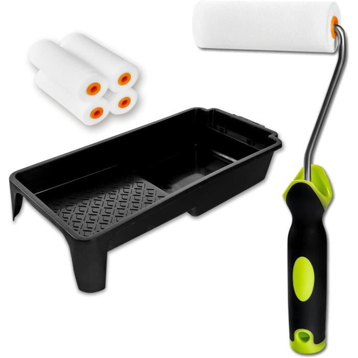 Kit De Rouleaux De Peinture De Qualité Supérieure Avec Rouleaux De Peinture Et Bac À Peinture De ...