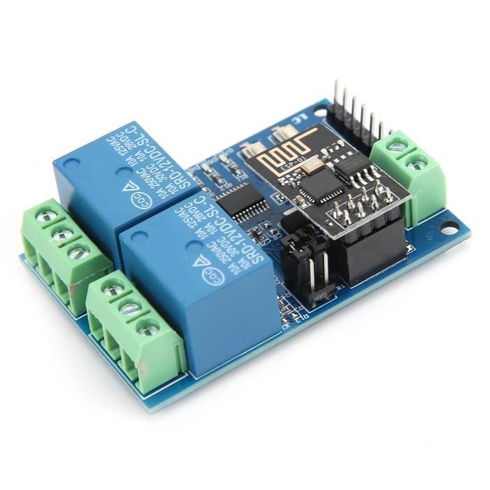 VBESTLIFE Module relais WiFi Module de relais WiFi 2 voies pour ...