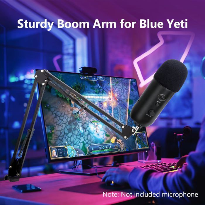YOUSHARES Blue Yeti Support Microphone Professionnel avec Bonnette ...
