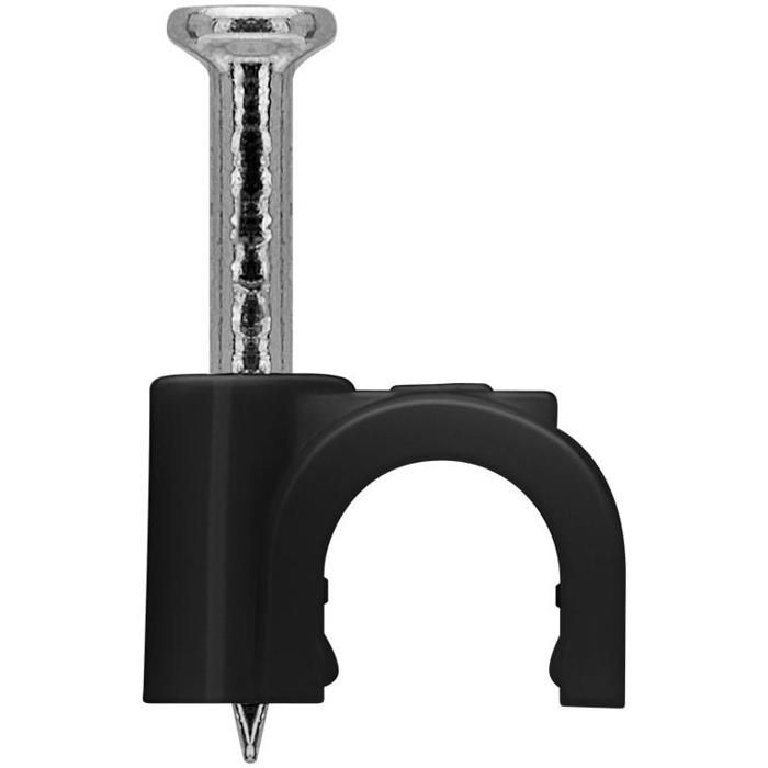 Goobay Lot de 400 Attache-fils 5 mm, noir Fixation pour câbles de ...