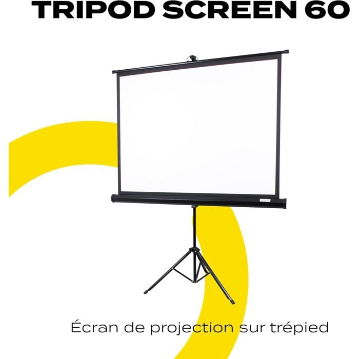 Écran de projection 4K HD 60"-KAL-16:9,toile réglable,montage mural ...