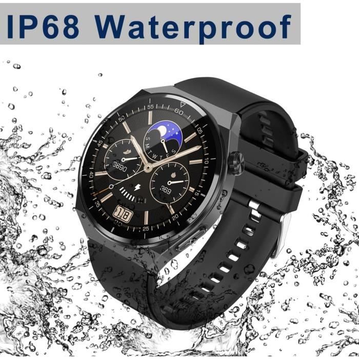 Montre Connectée Température Corporelle, Ecg Smartwatch Homme Avec ...