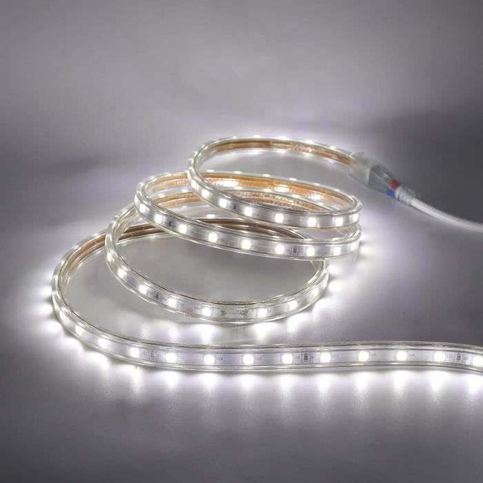 HEGEHE Ruban LED avec Interrupteur 230V, Bandeau LED IP65 Etanche ...