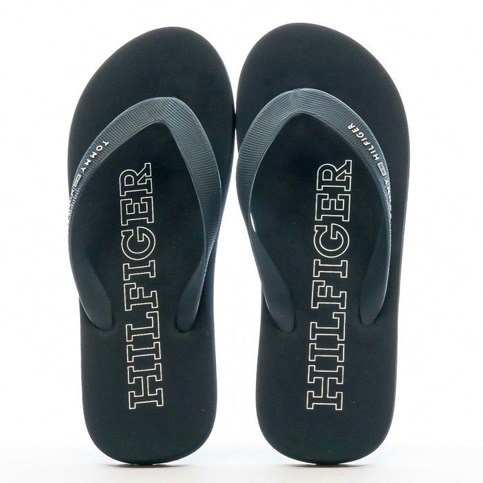 Tongs Marine Homme Tommy Hilfiger Rubber Marine - Cdiscount Chaussures