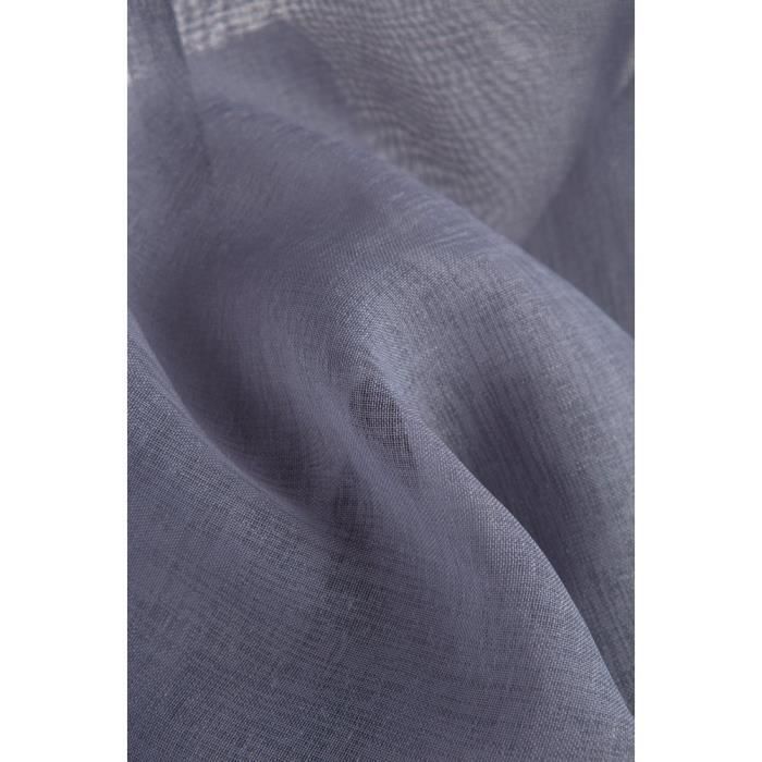 Voilage Rideau Classique - RIDEAUDISCOUNT - Uni Bleu - Œillets - 140 x ...