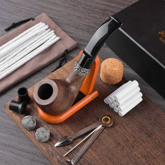 Wooden Tobacco Pipes, Creative joyoldelf Tobacco Box with Smoking ...