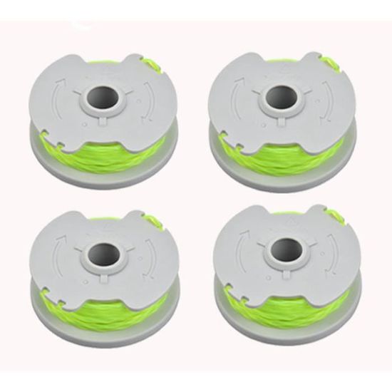 Lot de 4 Bobines de Rechange pour Coupe Bordure - AQSACOKIYA - WA0014 WG168 WG184 WG190 WG191 ...
