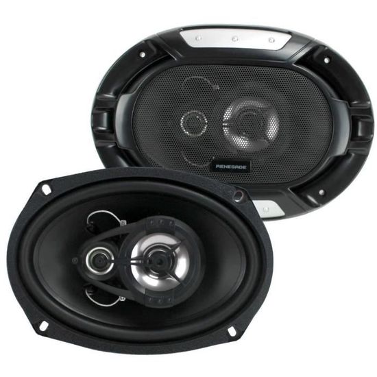 2 HAUT-PARLEURS RENEGADE RX693 triaxiales 3 voies 6" x 9" 16,00 x 23,00 ...
