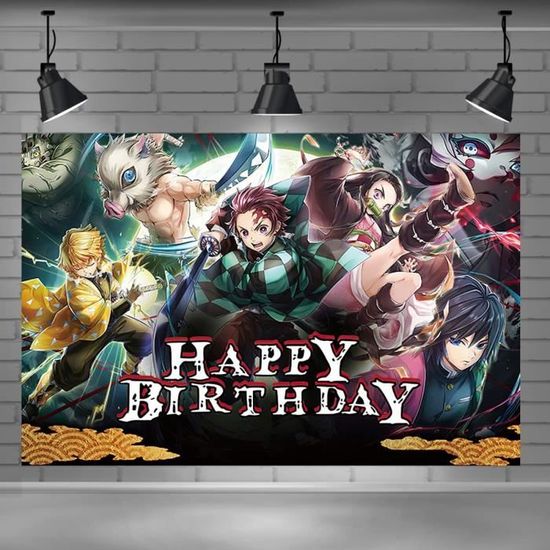 Demon Slayer Anniversaires Décoration de Garçons Filles,Photo Studio ...
