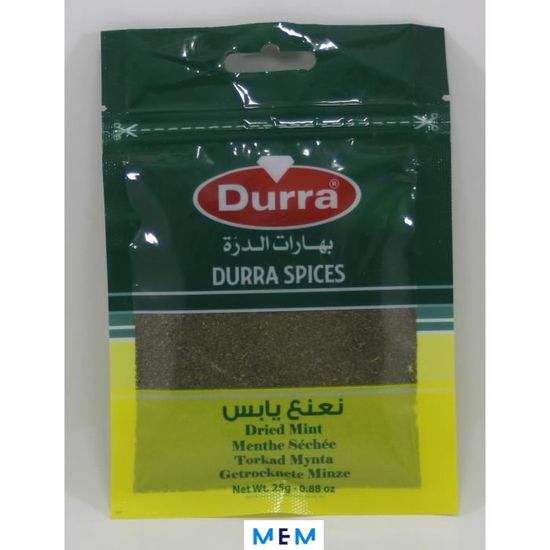 Menthe séchée 25 gr DURRA - Cdiscount Au quotidien