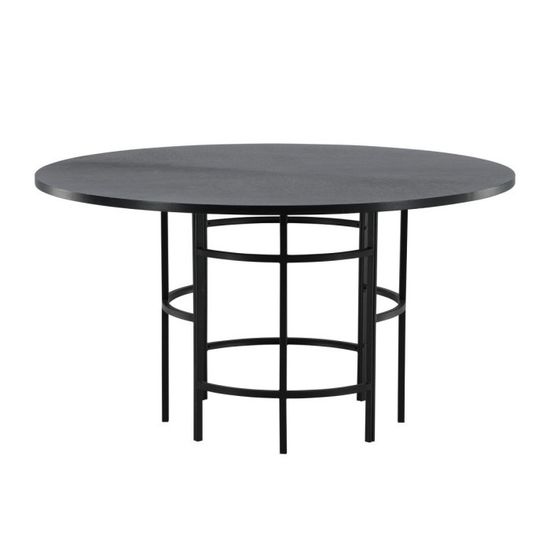 Table ronde - Copenhagen - 140 cm - MDF - Noir - Cdiscount Maison