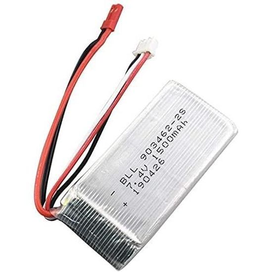 Batterie Lipo Rechargeable - YUNIQUE FRANCE - 7.4V 1500mAh - Pour ...