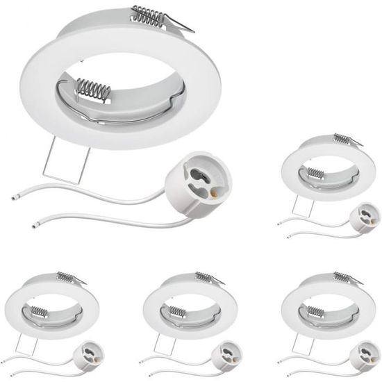 5X Cadre D'Encastrement Pour Plafond Fere Cadre D'Encastrement Blanc ...