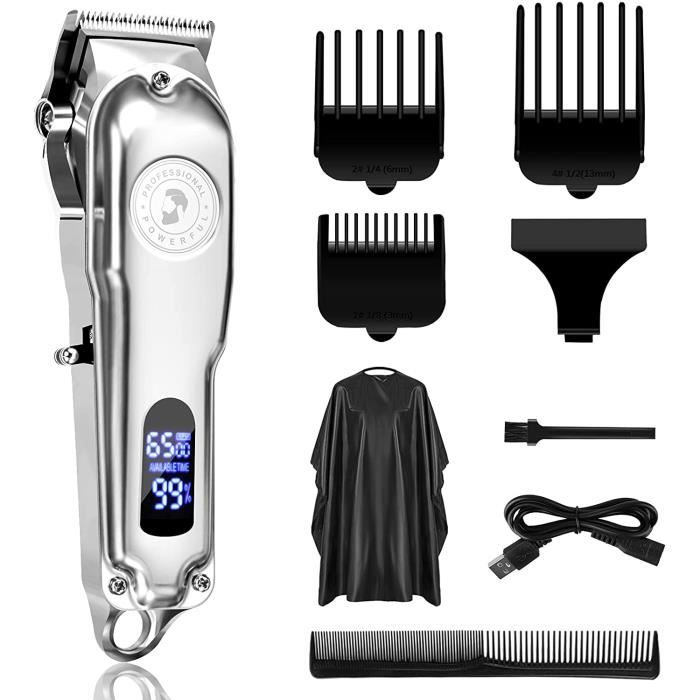 Tondeuse cheveux hommes,tondeuse cheveux professionnelle rechargeable, sans filtondeuse à ...