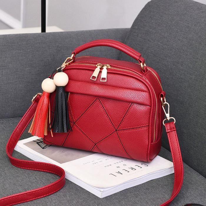 Sac à main sac Femme de marque Sac Femme De Marque De Luxe En Cuir roux ...