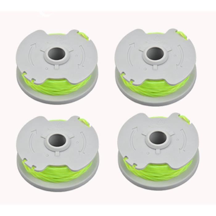 Lot de 4 Bobines de Rechange pour Coupe Bordure - AQSACOKIYA - WA0014 WG168 WG184 WG190 WG191 ...