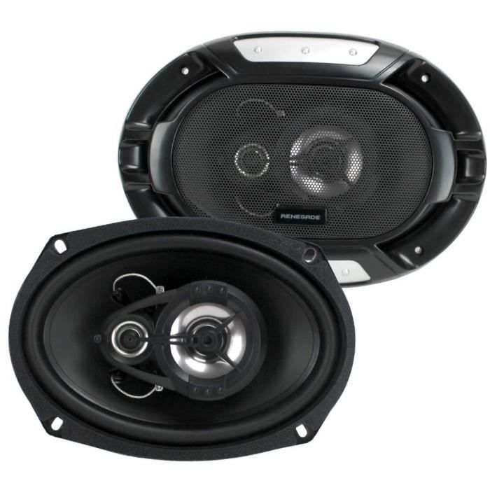 2 HAUT-PARLEURS RENEGADE RX693 triaxiales 3 voies 6" x 9" 16,00 x 23,00 ...