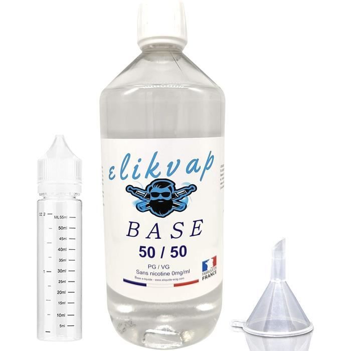 Base e liquide 50 50 1l -base e liquide 1l diy pour fabrication e ...