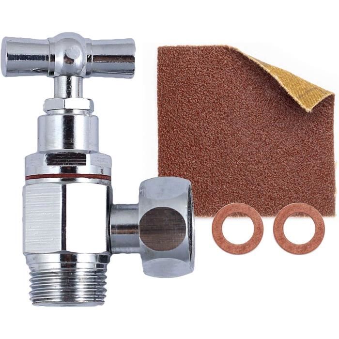 Robinet D'Arrêt Wc Équerre À Tête Potence (Standard 12X17) - 1X Robinet ...