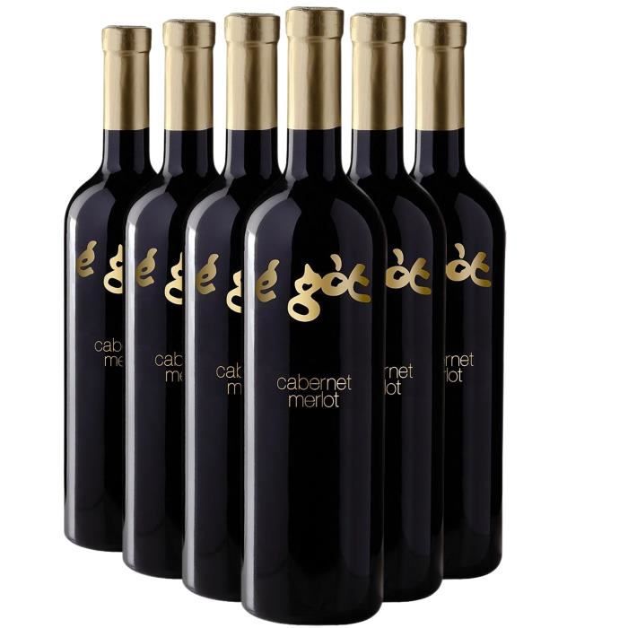 Rubicone Cabernet Merlot Rouge 2021 - Lot de 6x75cl - É Gòt - Vin IGT ...