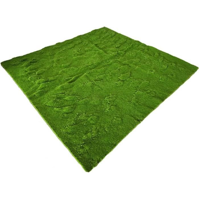 1x1m Gazon Synthétique Paysage Tapis Gazon Facile À Nettoyer Pelouse ...