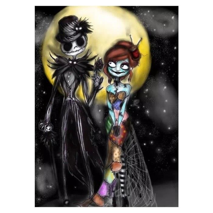 Peinture diamant thème cauchemar avant noël, broderie complète 5d ...