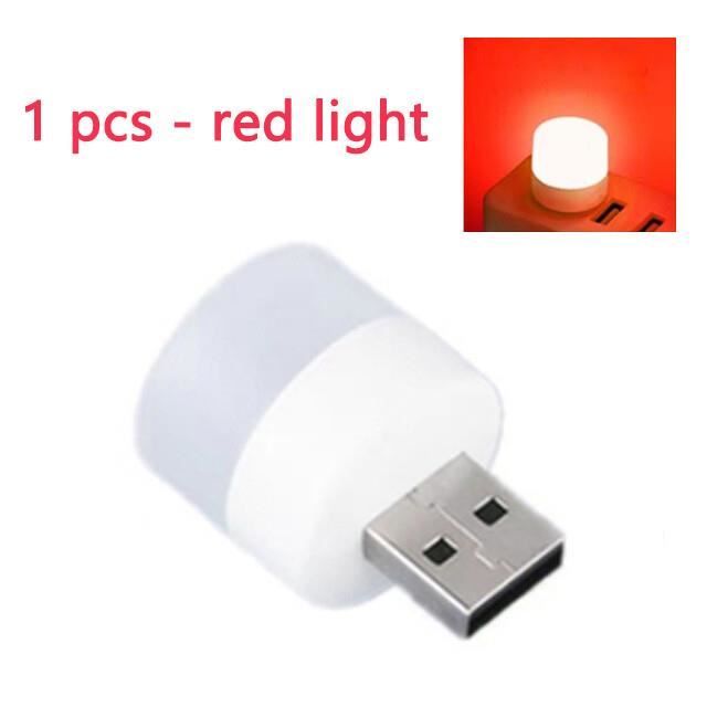 Lampe à poser - Mini lampe LED ronde - Red - Rechargeable USB - Liseuse - Cdiscount Maison