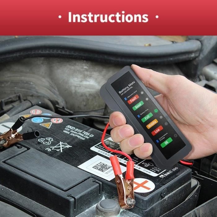 Testeur de Batterie de Voiture 12V BM310, Testeur d'alternateur ...