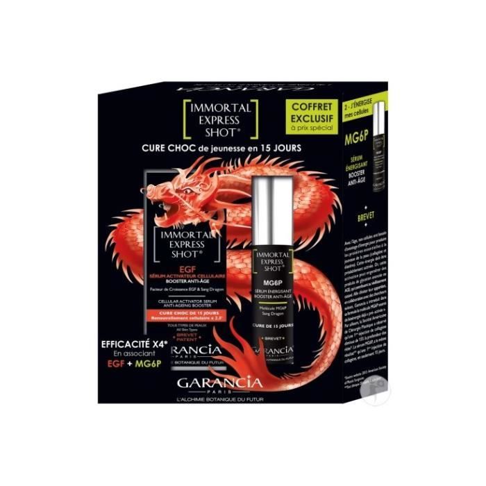 Garancia Coffret Immortal Express Shot EGF et MG6P - Cdiscount Au quotidien