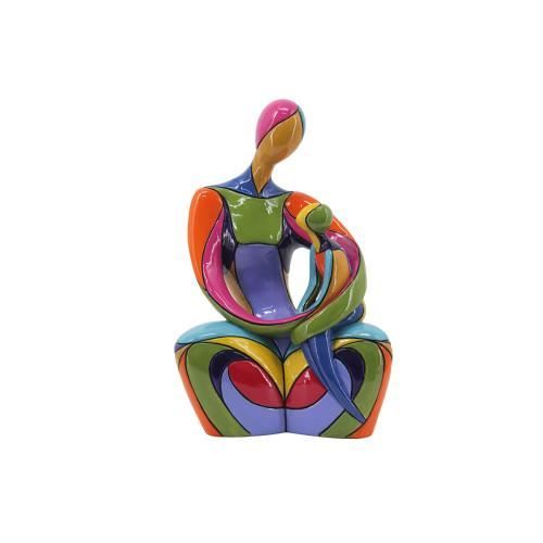 Sculpture - MAGNETIC LAND - COLORAMA - Résine - Multicolore - 20 cm x ...