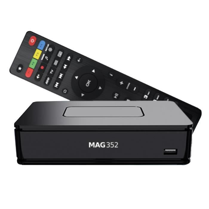 Mag 351 / 352 Premium Set-Top-Box IPTV 4K UHD HEVC Wifi double-bande et ...