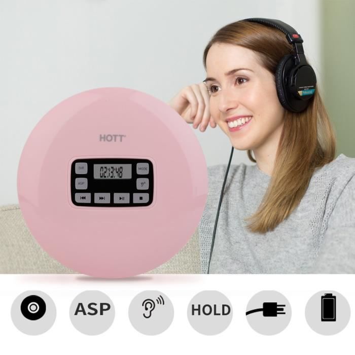 Portable baladeur CD lecteur CD Walkman musique radio FM + écouteur ...